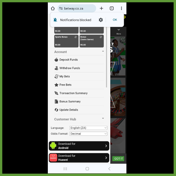 Betway app: Download and install in South Africa (2025)
