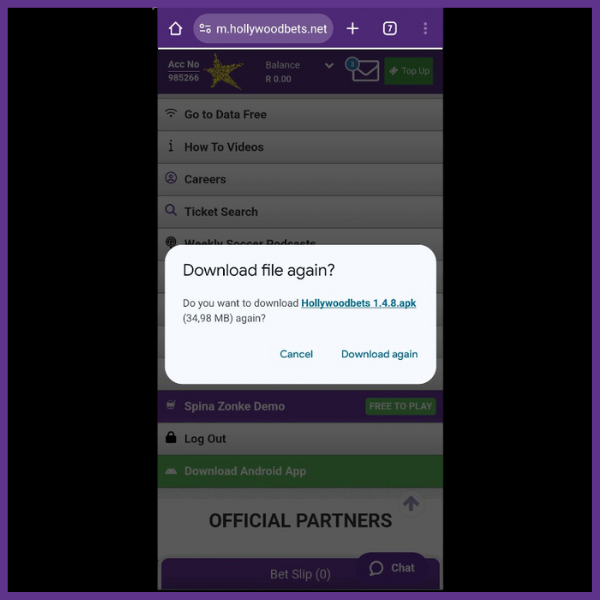 Hollywoodbets app: Download the Official App for Free