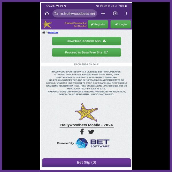 Hollywoodbets app: Download the Official App for Free