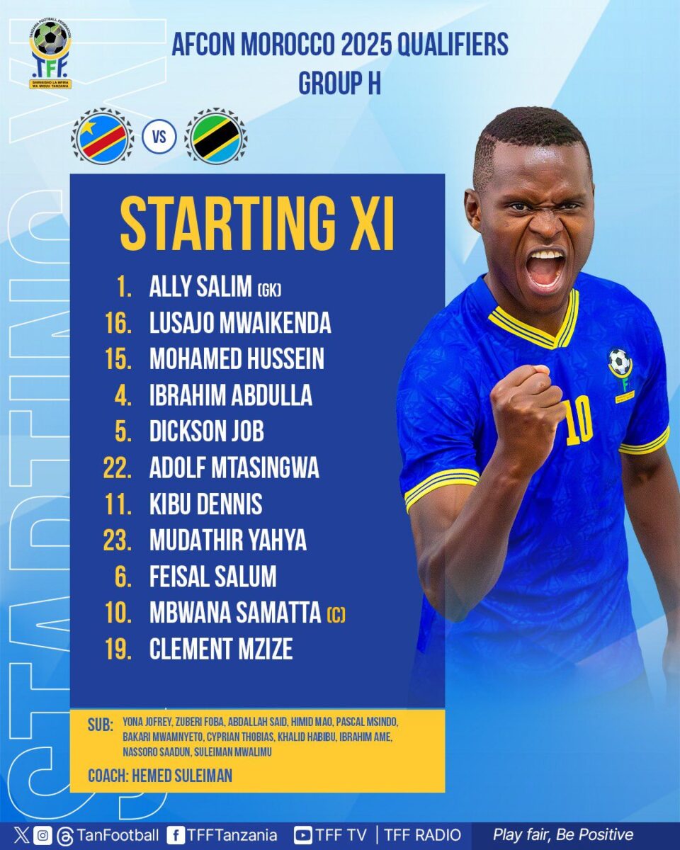RDC-Tanzanie : chaîne TV, compos et heure du match
