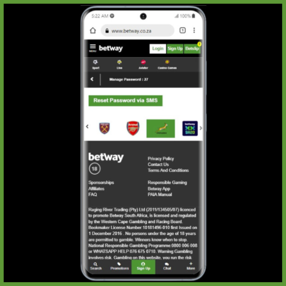 Betway login: Access your Betway South Africa account