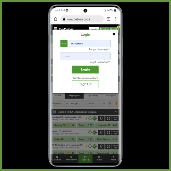 Betway login: Access your Betway South Africa account