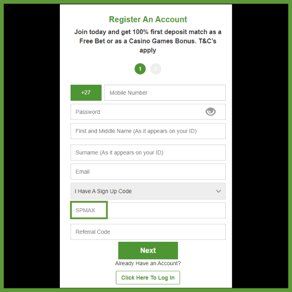 Betway Sign Up Code SPMAX: Get R1000 Bonus in South Africa